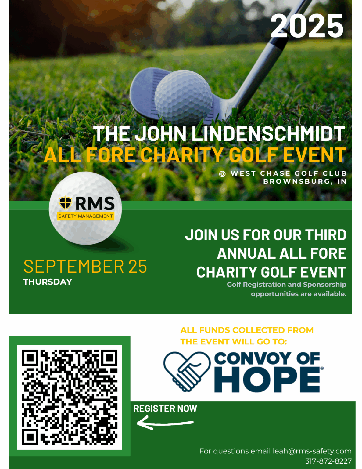 Third Annual All Fore Charity Golf Event - September 25, 2025! | Safety Consulting | RMS Safety